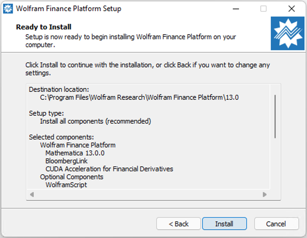 Wolfram Support Quick Answers How Do I Set Up Wolfram Finance Platform On Windows