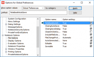 Wolfram Support Quick Answers: How do I enable autosaving in a Mathematica notebook?