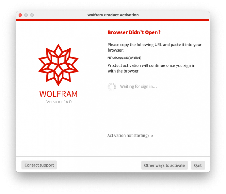 Wolfram Support Quick Answers: How do I reactivate Mathematica 14.0 if activating by sign in ...