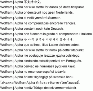 Posts Tagged with 'Languages'—Wolfram|Alpha Blog