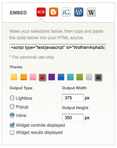 Introducing New Pre-computed Widgets for Your Blog and Website—Wolfram|Alpha Blog