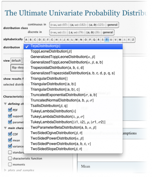 The Ultimate Univariate Probability Distribution Explorer—Wolfram Blog