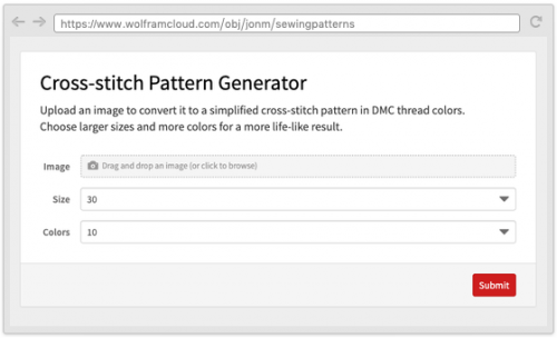 Crafty Computation: Cross-Stitch Patterns with the Wolfram Language ...