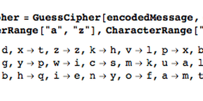 Breaking Secret Codes with Mathematica—Wolfram Blog