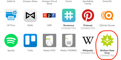 Track Everything with the Wolfram Data Drop IFTTT Channel!—Wolfram Blog