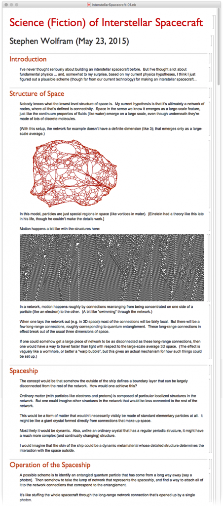 Quick, How Might the Alien Spacecraft Work?—Stephen Wolfram Writings