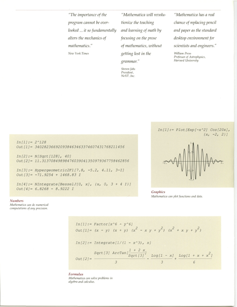 Mathematica—Three Decades of Contributions, Invention, Discovery, and ...