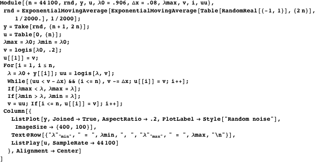 Using the Logistic Map to Generate Scratching Sounds « The Mathematica ...