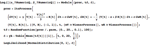 Stochastic Simulation And Parameter Estimation Of The Fitzhughnagumo