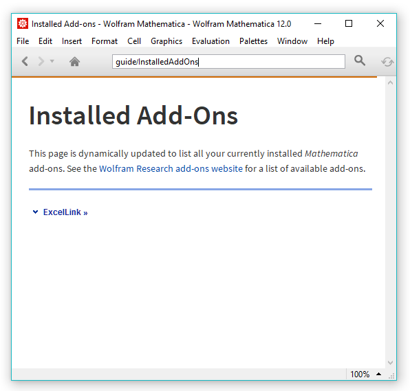 Wolfram Support Quick Answers Where Do I Find Documentation For Mathematica Link For Excel