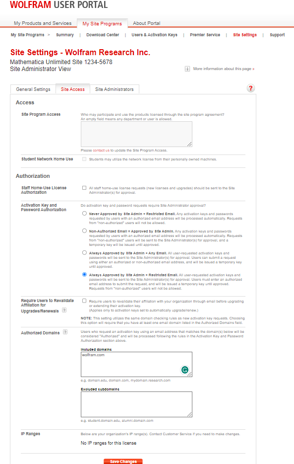 Wolfram Support Quick Answers: How can Unlimited Site administrators ...