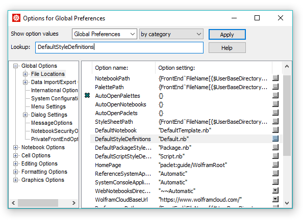 Wolfram 技术支持: How do I change my default stylesheet in Mathematica?