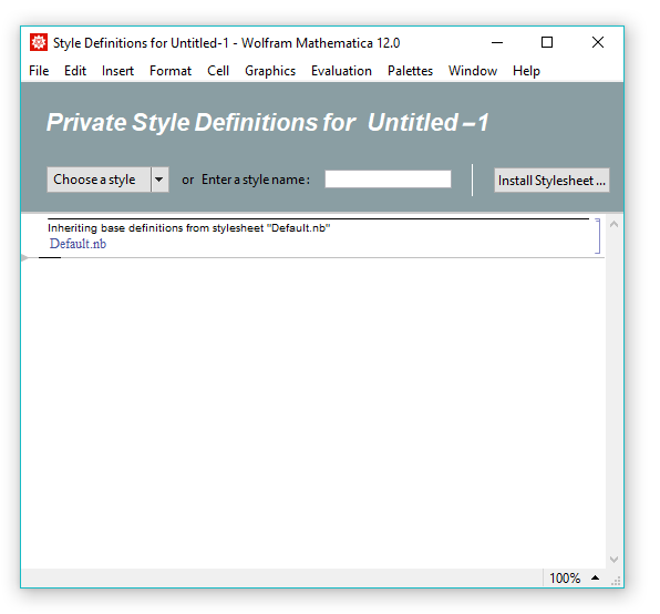 Wolfram 技术支持: How do I change my default stylesheet in Mathematica?