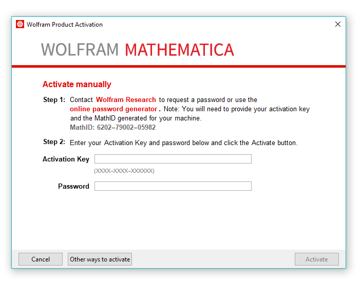 Respuestas rápidas de soporte Wolfram: ¿Cómo activar Mathematica ...