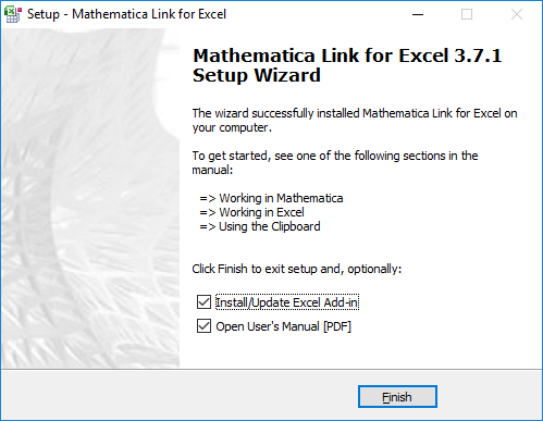 Wolfram 지원의 빠른 답변: How do I install Mathematica Link for Excel?