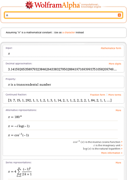 Pi Day in Wolfram|Alpha—Wolfram|Alpha Blog
