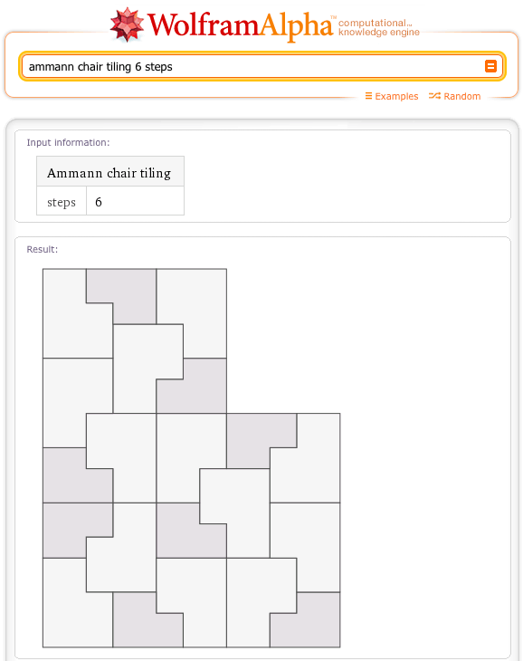 Non-periodic Substitution Tilings—Wolfram|Alpha Blog
