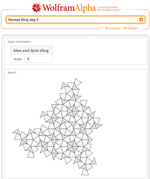Non-periodic Substitution Tilings—Wolfram|Alpha Blog