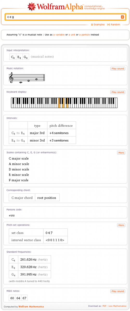 Connecting Music and Math with Wolfram|Alpha—Wolfram|Alpha Blog