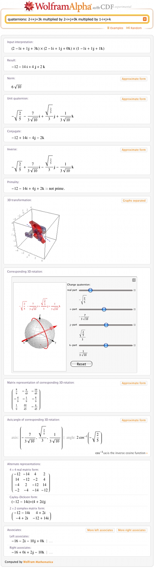 Quaternion Properties and Interactive Rotations with Wolfram|Alpha—Wolfram|Alpha Blog