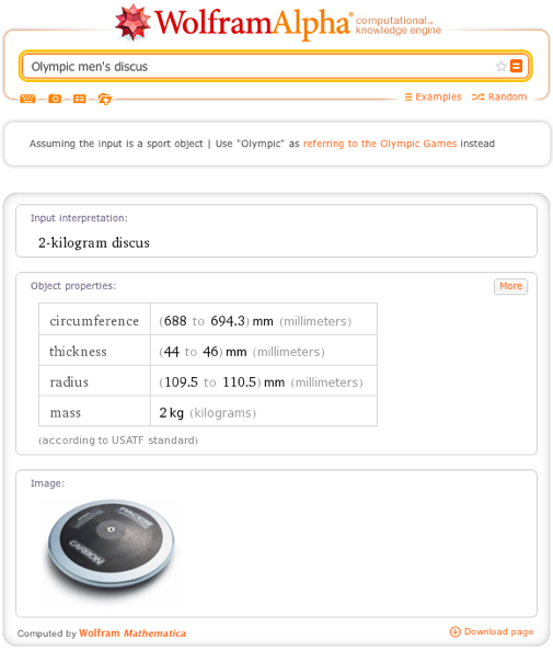 Size Dimensions and Tolerances for Sports Equipment Now in Wolfram ...