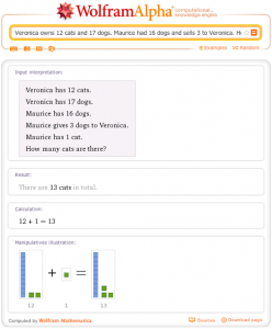 Solving Word Problems with Wolfram|Alpha—Wolfram|Alpha Blog