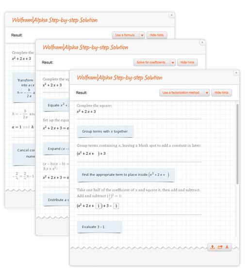 Polynomial Step-by-step Functionality—Wolfram|Alpha Blog
