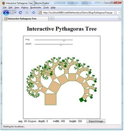 Interactive Pythagoras Trees with webMathematica 3—Wolfram Blog