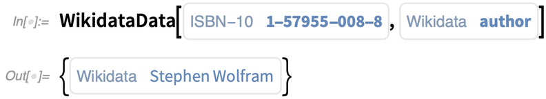 Accessing the World with the Wolfram Language: External Identifiers and ...