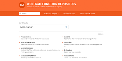 Enhanced Association Tools Now Available in the Wolfram Function Repository—Wolfram Blog