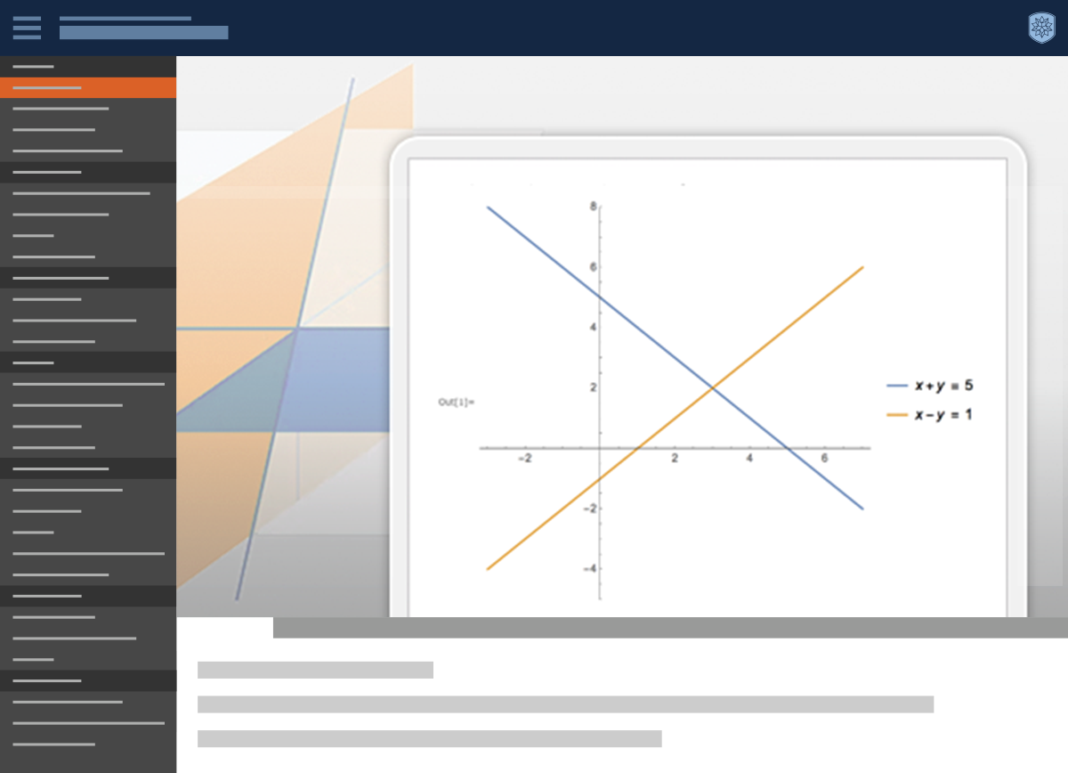 Introduction To Linear Algebra Interactive Online Video Course Wolfram U